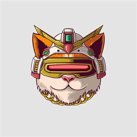 귀여운 스타일의 고양이 일러스트 프리미엄 벡터