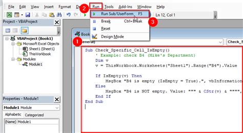 How To Check If A Cell Is Empty With Excel Vba 6 Examples Excel Insider
