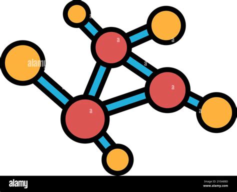 A Drawing Of A Molecule With A Blue Line Connecting It To Other