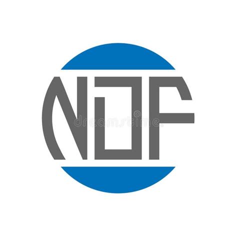 Ndf Letter Logo Design On White Background Ndf Creative Initials