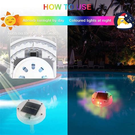 Pool Thermometer Solar Pool Thermometer Floating Led Colored Swimming