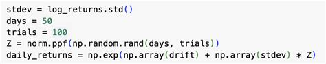 How To Do A Monte Carlo Simulation Using Python Example Code Setup Backtest