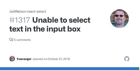 Unable To Select Text In The Input Box Issue JedWatson React Select GitHub