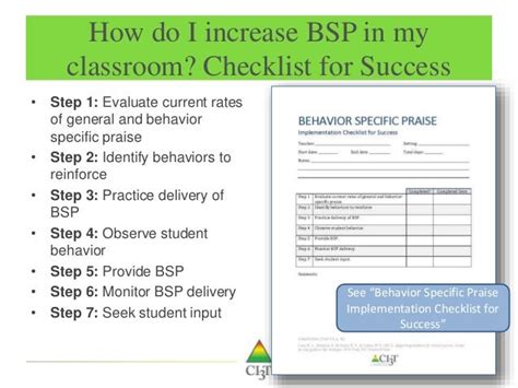 Behavior Specific Praise