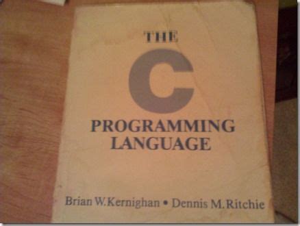 The C Programming Language Kernighan And Ritchie Programming Languages The C Programming