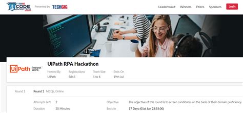 techgig code gladiators 2020 uipath rpa hackathon sneak peek techgi