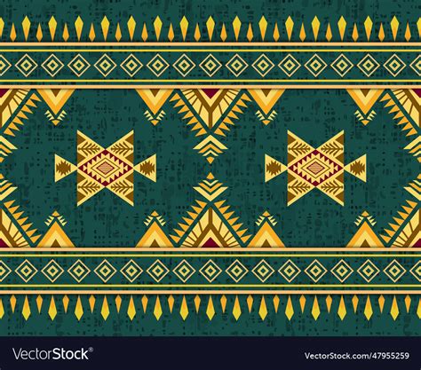 Symmetrical Luxury Abstract Fabric Pattern Design Vector Image