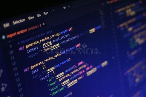 Computer Code Programming Language Coding Close High Resolution Photo