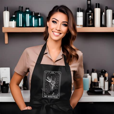 Hair Stylist Apronhairstylist Tarot Apron Hairdresser T Funny