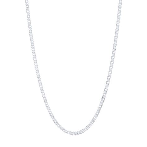 Sterling Silver 55cm Curb Chain Necklace