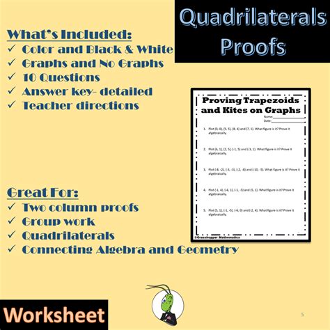 Classifying Quadrilaterals On Coordinate Plane Geometry Proof Made By Teachers