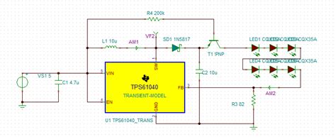 TPS61040 LED Application With Load Disconnect Power Management Forum Power Management TI