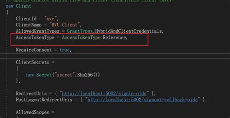 Identityserver4之reference Token Darryring 博客园