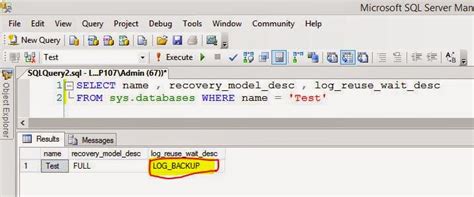 sql nosql public diary find the cause of transaction log growth using