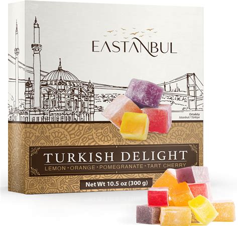 Eastanbul Turkish Delight Candy 10 5oz 4 Flavors