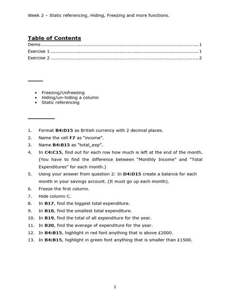 Task 2a Instructions Static Referencing Pdf