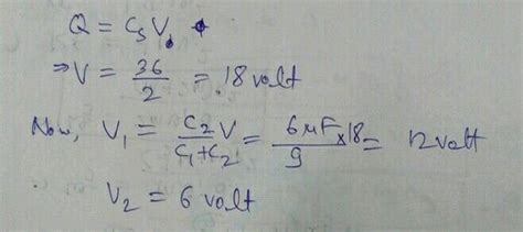 Two Capacitors Of Capacitance UF And UF Are Charged To Potentials Of And Respectively