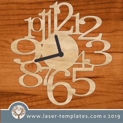 Laser Cutting Templates Clock 2 Laser Ready Templates