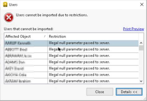Illegal Null Parameter Passed To Server When Using Vault Display Name