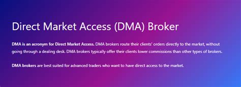 Direct Market Access Dma Broker Ecn Execution