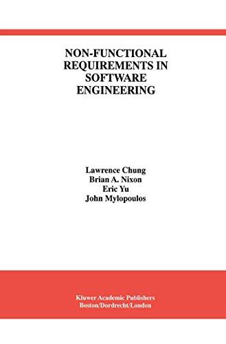 Non Functional Requirements In Software Engineering International