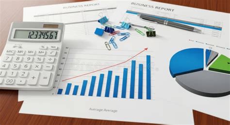 Business Growth Analysis With Calculator Charts Graphs And Financial