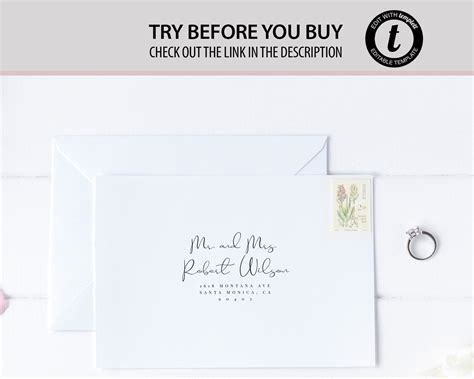 A7 Envelope Address Template Gagasrealtime