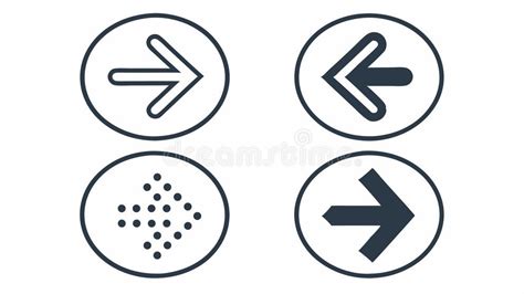 Directional Arrow Icons Set Navigation Vector Design Generative Ai Stock Vector Illustration