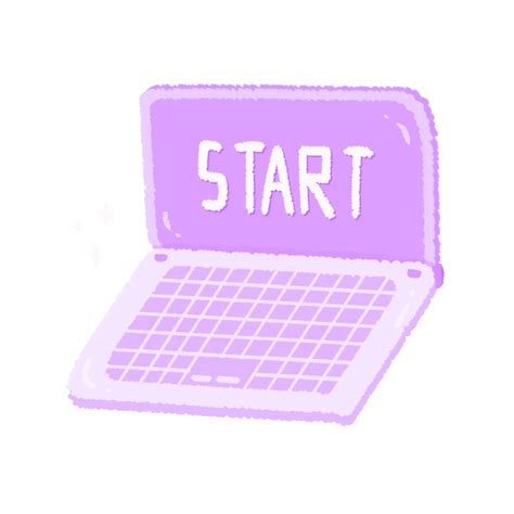Cute Pastel Purple Laptop Computer Sticker About Bedroom Stationary