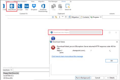 Encounter Errors 403 And Access Denied Errors When Migrating Personal