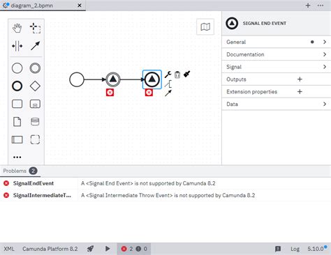 support signal intermediate throw and end event in camunda 8 3 · issue