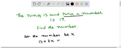 Solved Three Times The Sum Of 20 And 13 Translates To