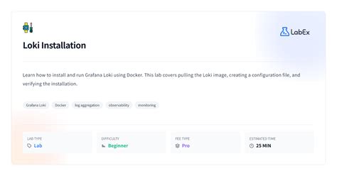 Docker Install And Run Grafana Loki Labex