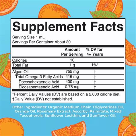 Omega 3 Drops Orange