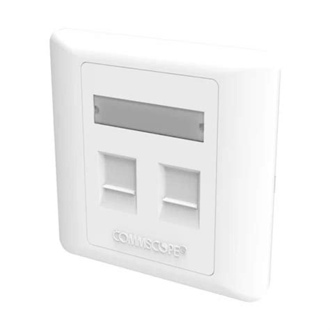 CommScope M12CFS Modular Shuttered Dual Ports Faceplate Kit Price In BD