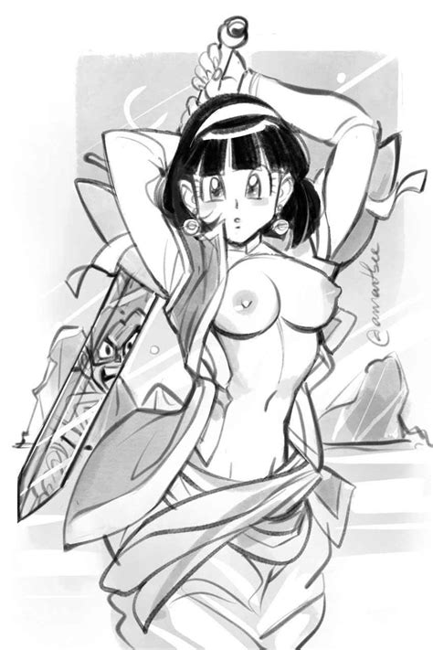 Rule 34 Black Hair Blush Blush Breasts Breasts Out Drago Dragon Ball