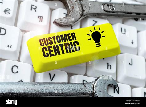 Conceptual Display Customer Centric Business Concept Process Of Looking After Customers To