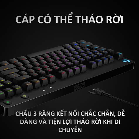 Mua Bàn phím cơ game có dây Logitech G Pro Không phím số switch GX Clicky RGB giá rẻ nhất