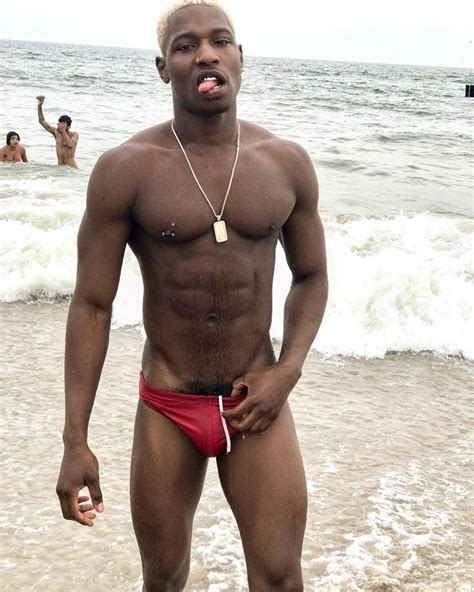 Image Tagged With Nylon Speedo Red Speedo Black Man In Speedo