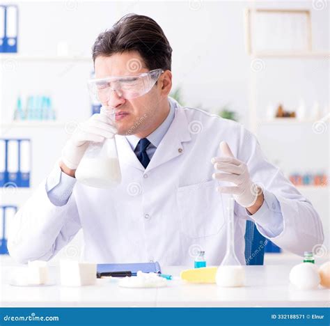 Food Scientist Testing New Stuff In The Lab Stock Image Image Of Butter Chemist 332188571