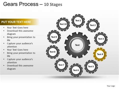 PowerPoint Backgrounds Editable Gears Process Ppt Slidelayout