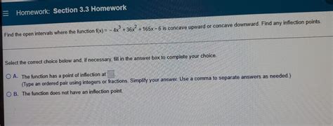 solved homework section 3 3 homework 5 for the function
