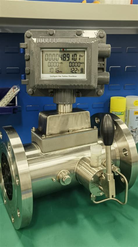 High Accuracy Gas Flow Meter Aluminum Alloy Body Gas Turbine Flow Meters Aister Instrument