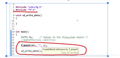xilinx sdk 2018 3 undefined reference to `f mount sdk中添加xilffs之后出现无ff
