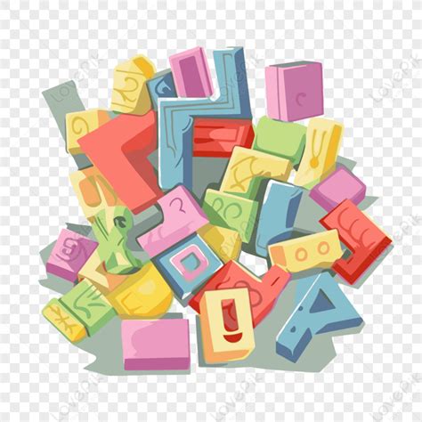 배경 클립 아트에 다채로운 블록의 더미 벡터상표 Png 일러스트 무료 다운로드 Lovepik