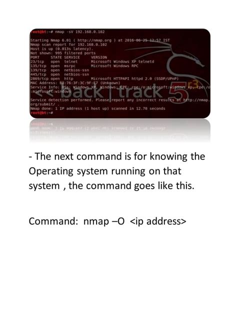 Network Scanning With Nmap Docx Operating Systems Computer Software And Applications