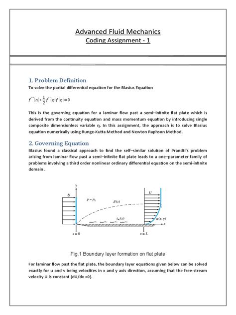 Numerical Solution Of The Blasius Equation Using Runge Kutta Method And
