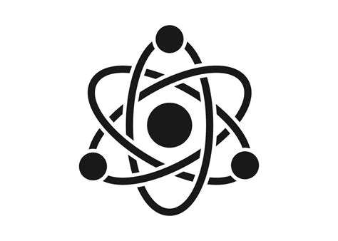 Atom Science Icon Logo Design Template Vector Isolated Illustration
