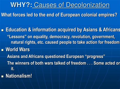 Ppt Decolonization Or Independence Movements In Asia Africa And The