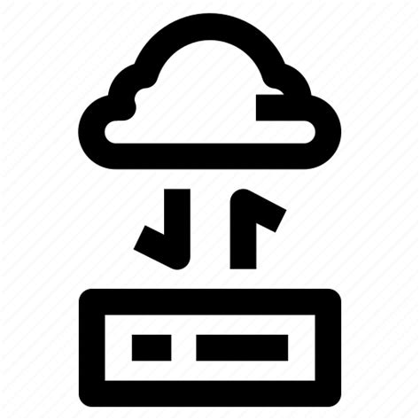 Hosting Cloud Connection Computing Database Icon Download On Iconfinder